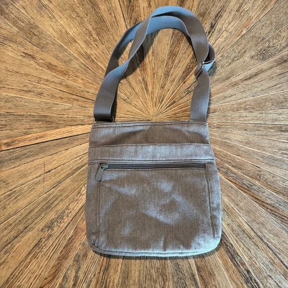 thirty-one | Bags | Thirty One Crossbody Cotton Bag Gray Adjustable ...
